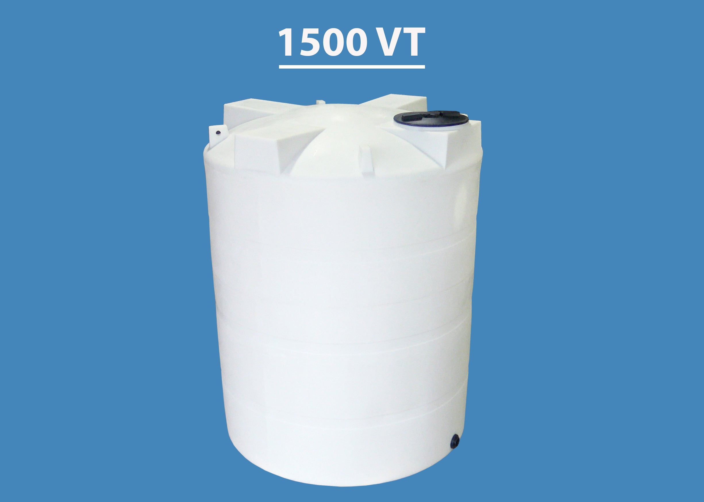 1500 Gallon Industrial Grade XLPE Vertical Tank – All About Tanks