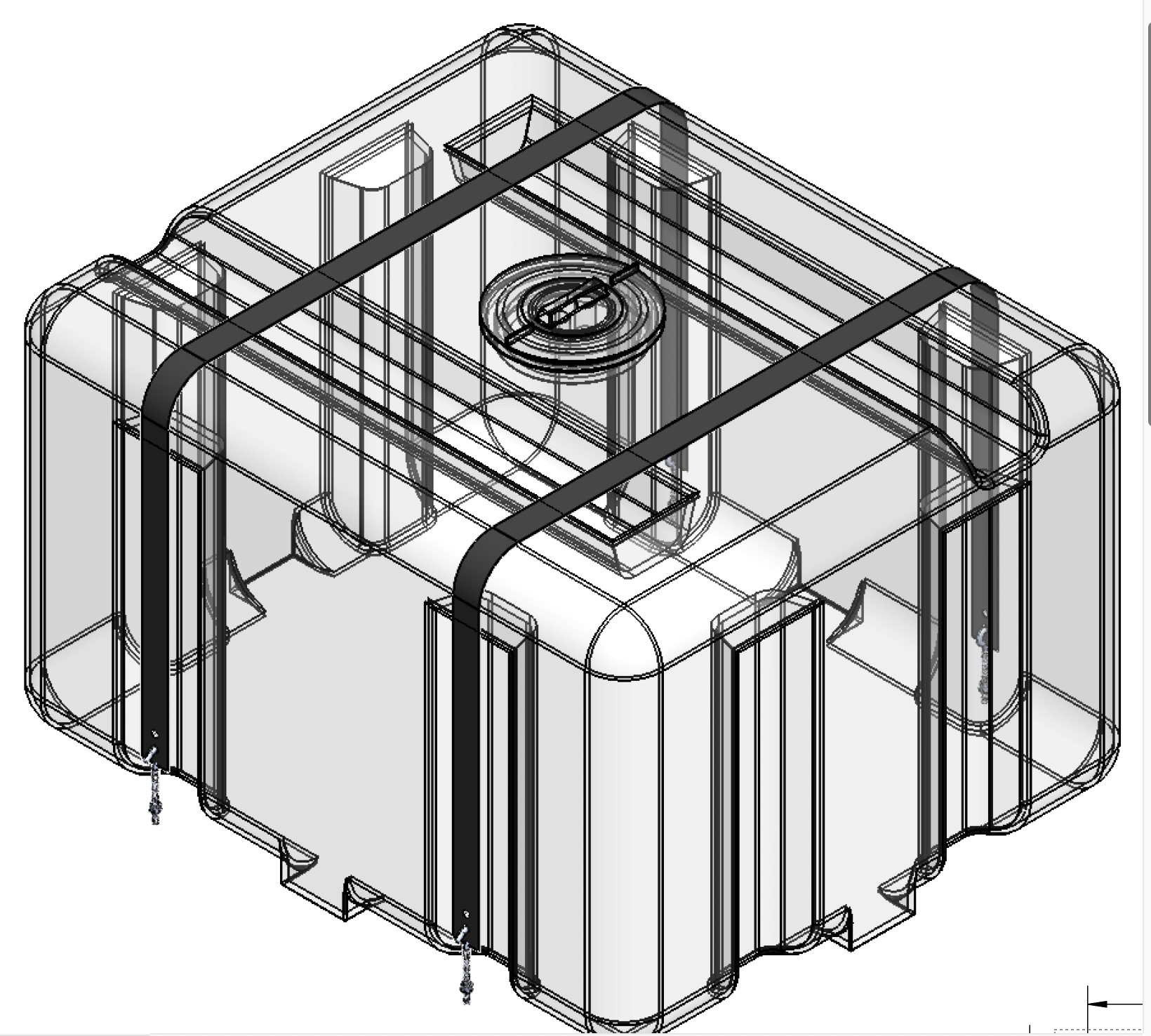 400 Gallon Rectangular Tie Down Band Set – All About Tanks