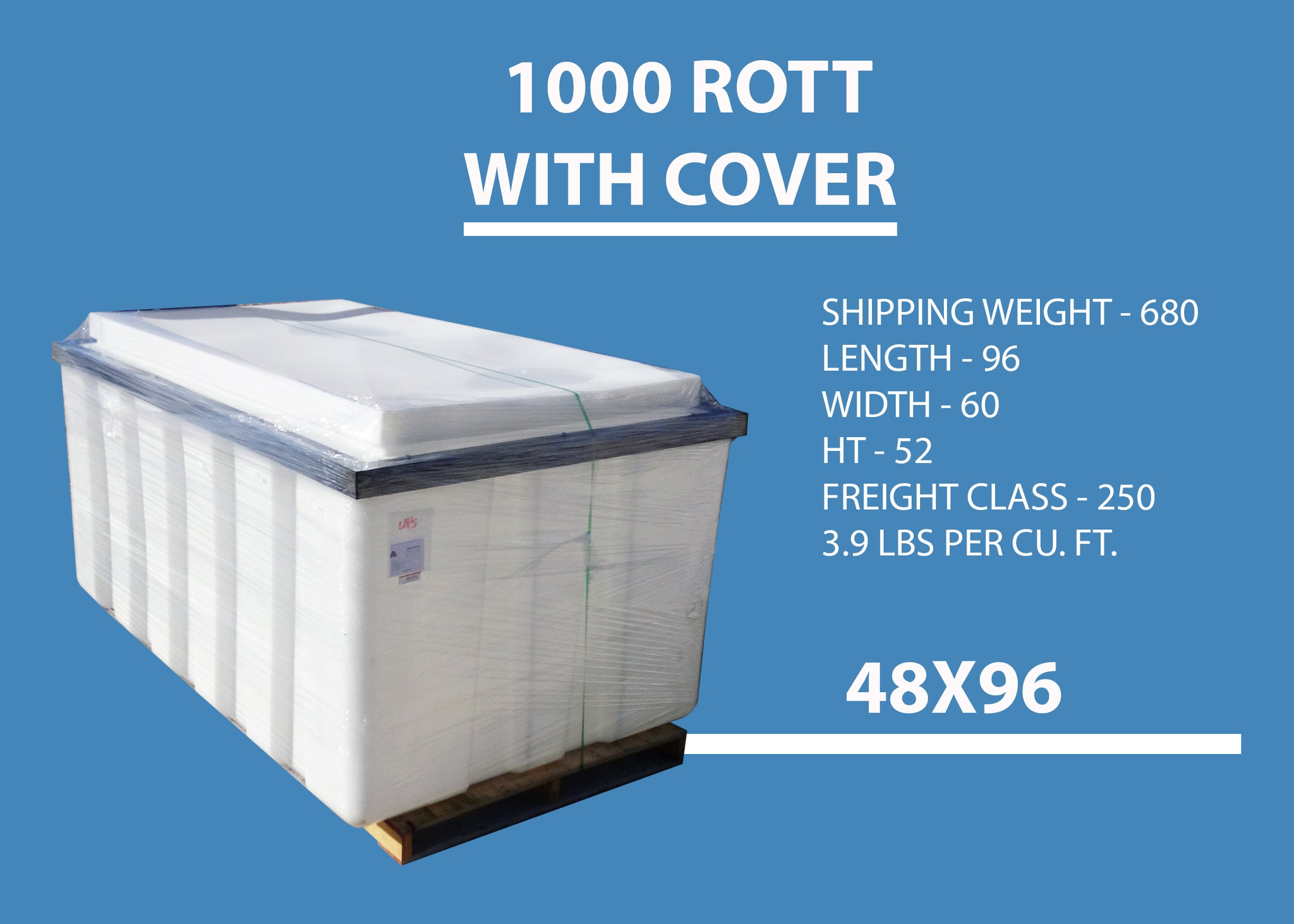 1000 Rectangular Open Top Tank Cover – All About Tanks