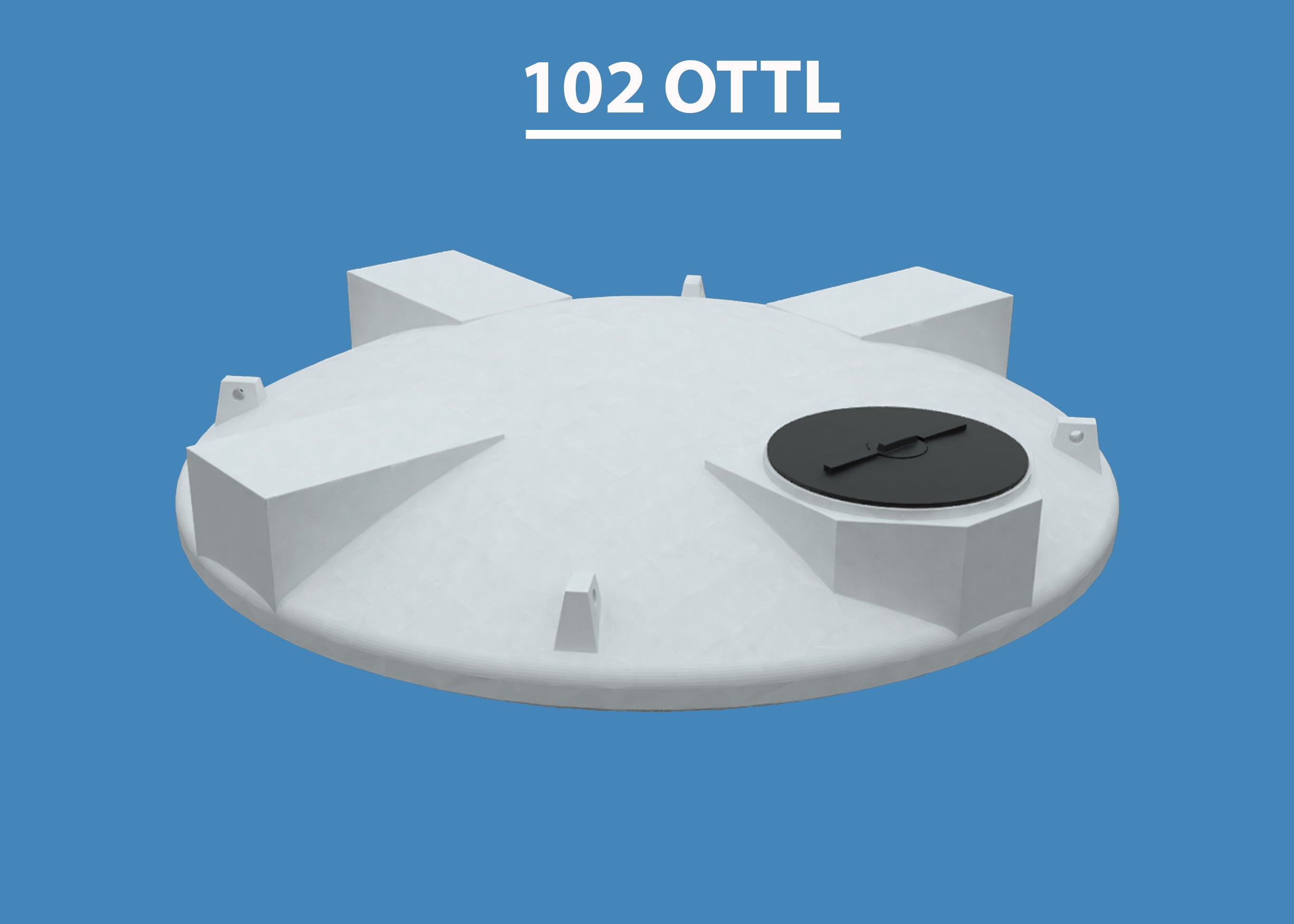 102" Open Top Tank Lid – All About Tanks