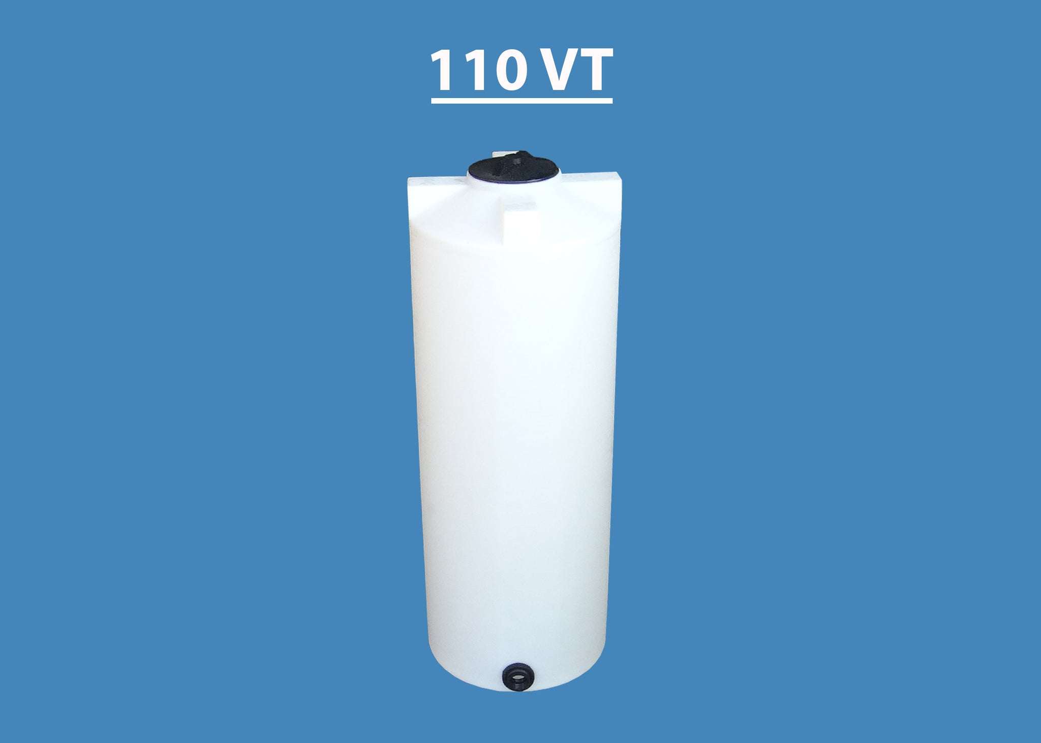 110 Gallon Industrial Grade XLPE Vertical Tank – All About Tanks