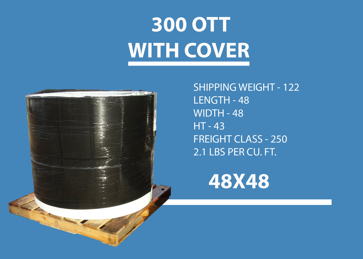 300 Gallon Open Top Containment Tank – All About Tanks