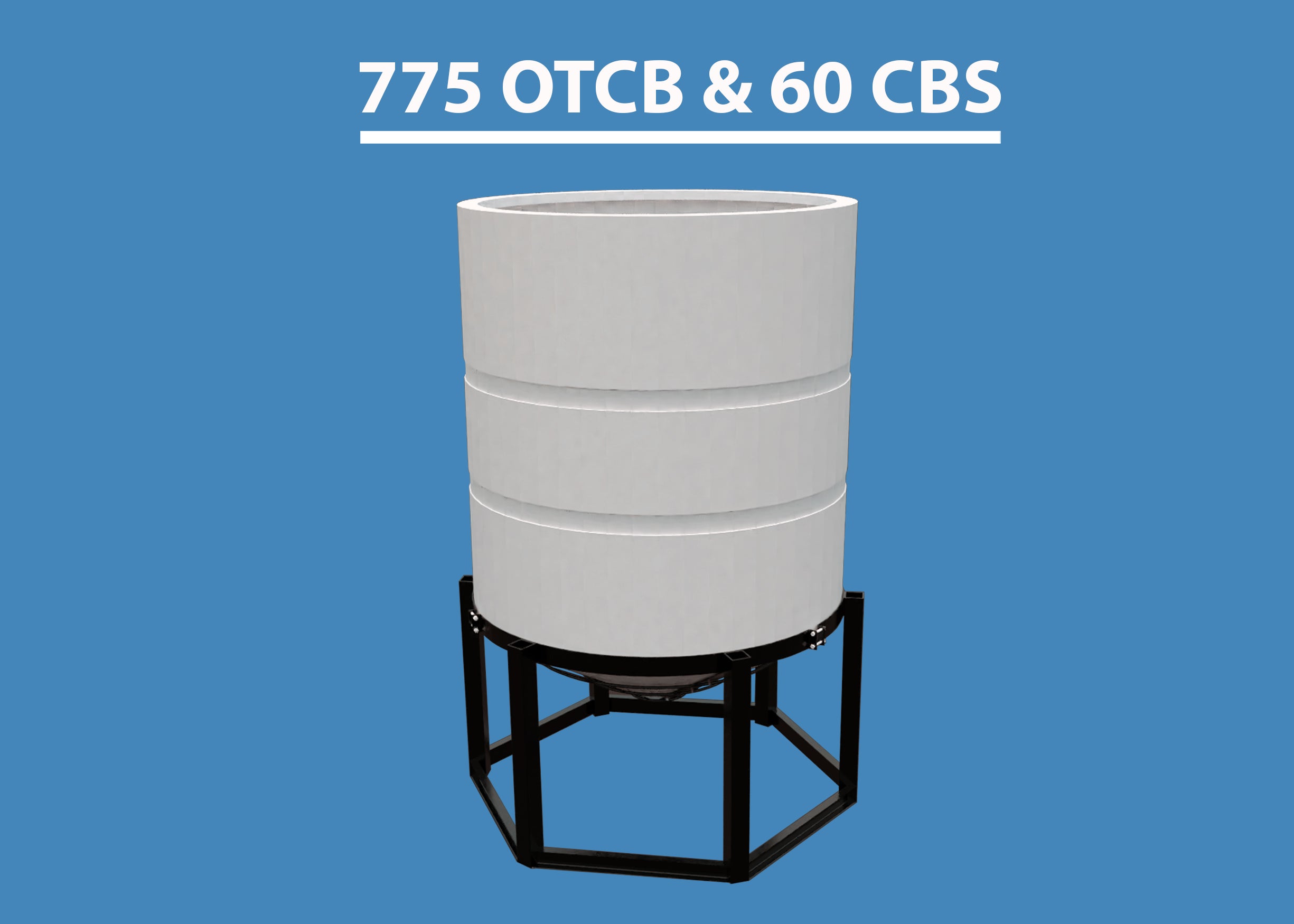 775 Gallon Open Top Cone Tank – All About Tanks