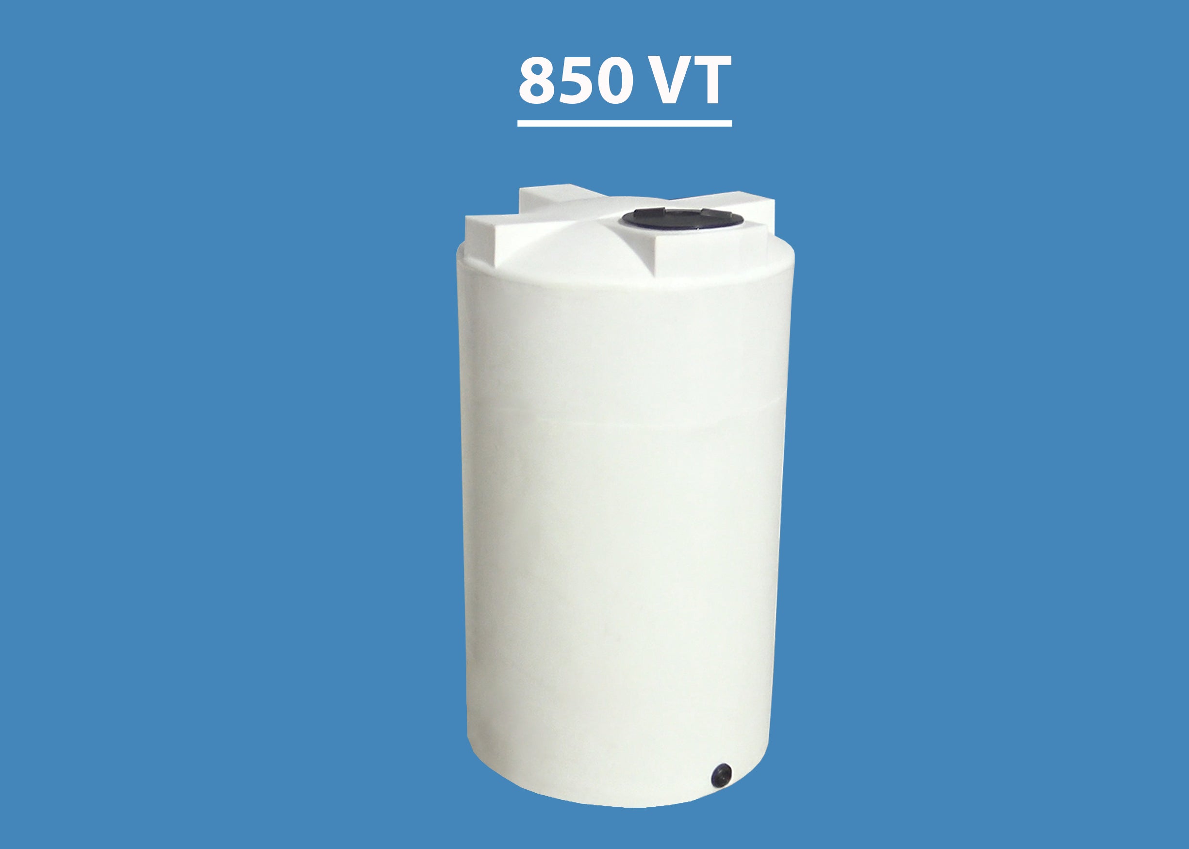 850 Gallon Industrial Grade XLPE Vertical Tank – All About Tanks